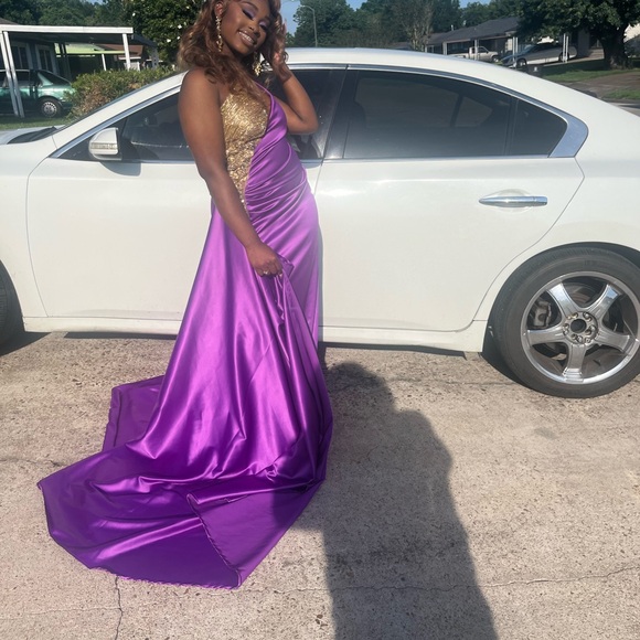 Dresses | Custom Purpler Prompageant Dress Worn Once | Poshmark